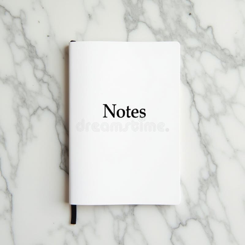 Stylish Marble Desk with Notes Notebook Product Photography Stock ...