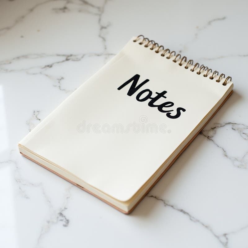 Stylish Marble Desk with Notes Notebook Product Photography Stock ...