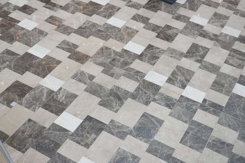 Stunning and Elegant Marble Tile Floor Design Featuring a Variety of ...