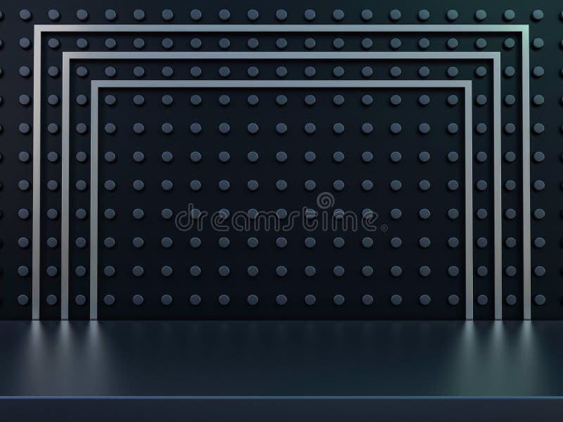 Stylish Metal Abstract Background. Open Space Stock Illustration ...