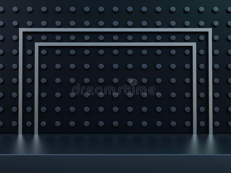 Stylish Metal Abstract Background. Open Space Stock Illustration ...