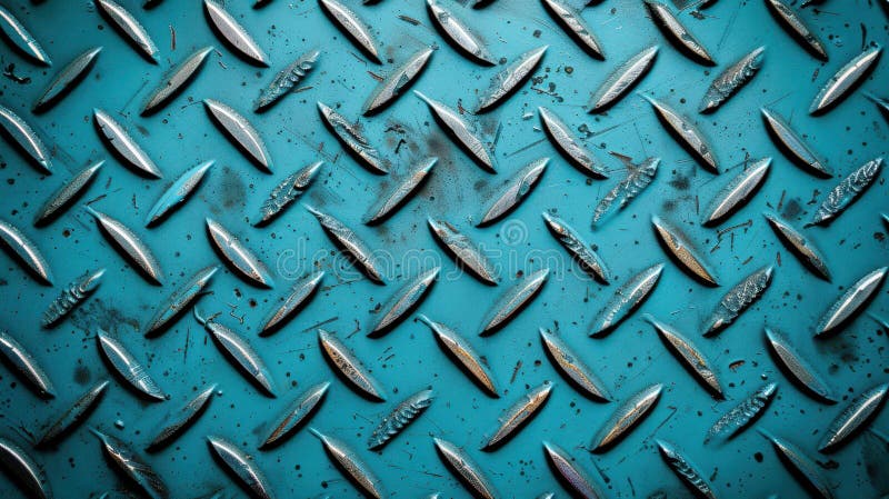 Stylish Metal Pattern on a Sleek Blue Background Stock Illustration ...