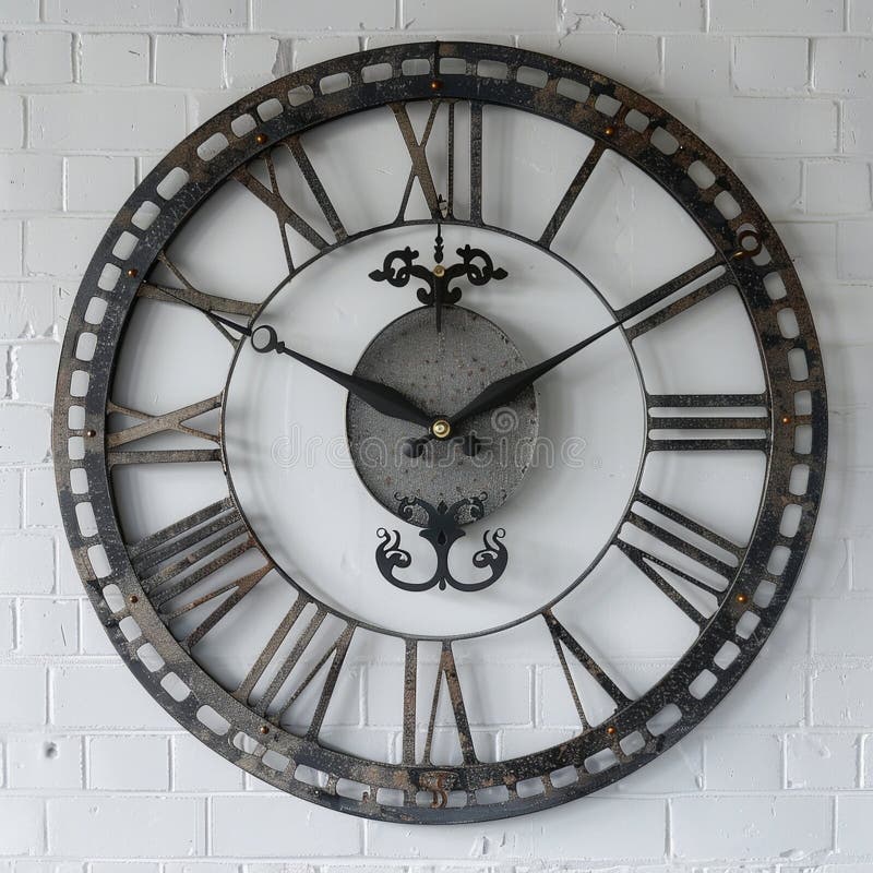 Stylish Metal Wall Clock with Integrated Scissors for a Unique Touch ...