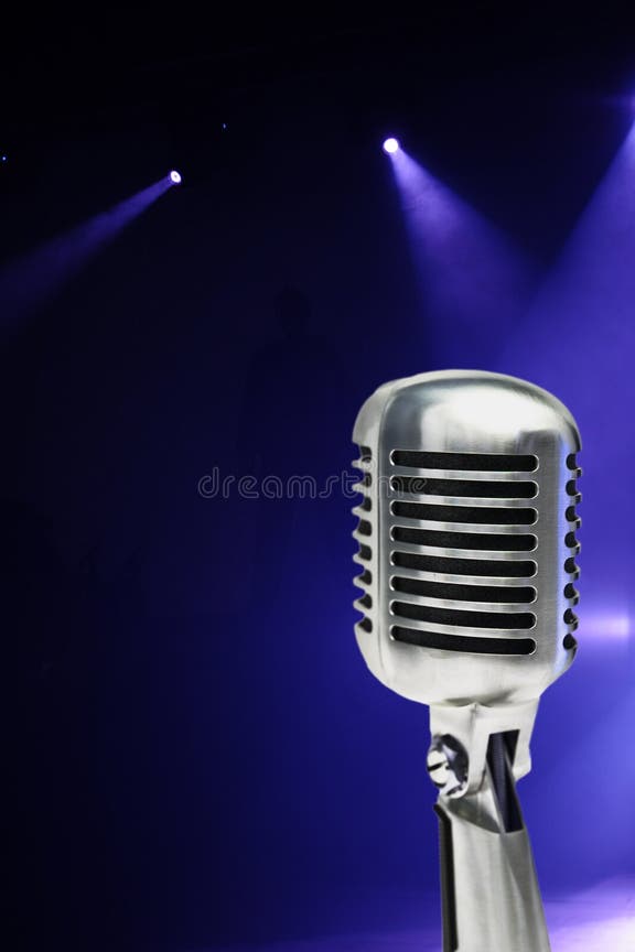 Stylish Microphone stock image. Image of retro, music - 6469601
