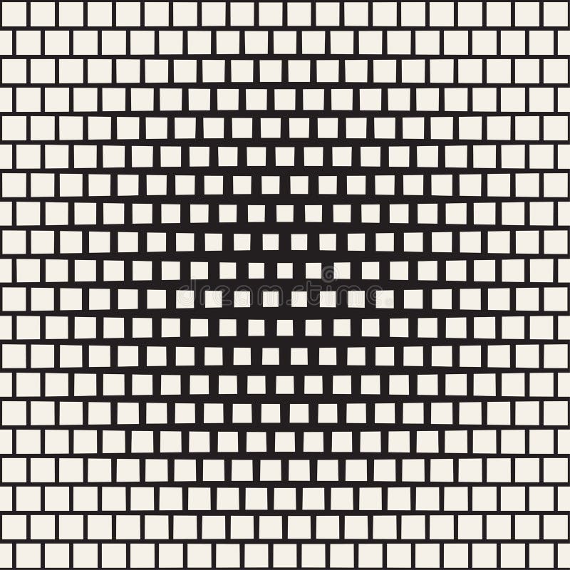 Stylish Minimalistic Halftone Grid. . Vector Seamless Black and White ...