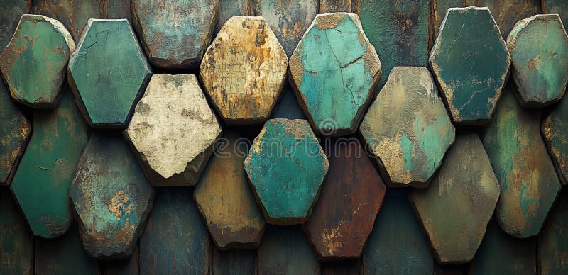 Stylish Modern Abstract Blue Background with a Six-pointed Star Pattern ...