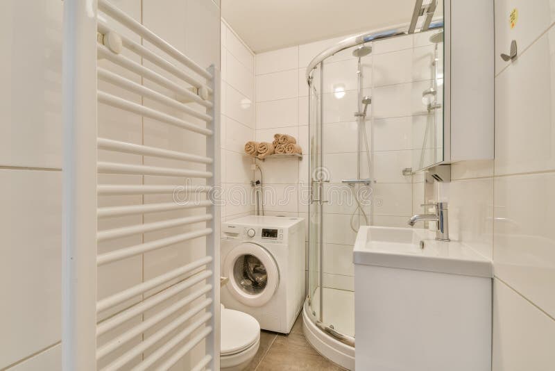 Modern Bathroom Shower Laundry Facilities Stock Photos - Free & Royalty ...