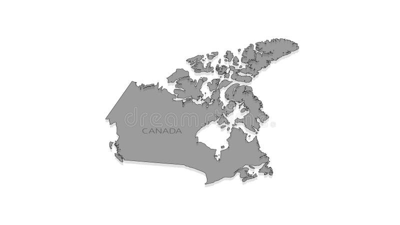 Canada Animated Map with Alpha Channel. Stock Video - Video of ...