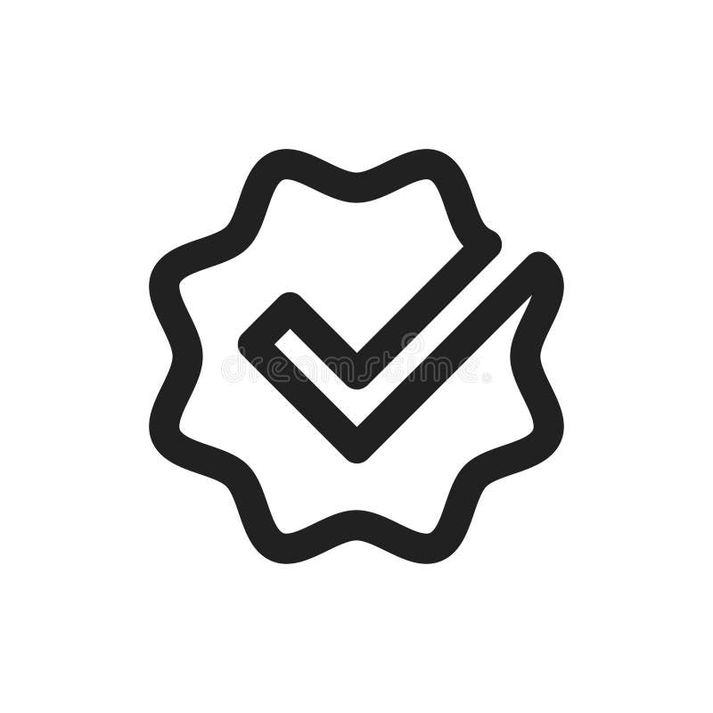 A Stylish and Modern Checkmark Icon Design for Approval, Confirmation ...