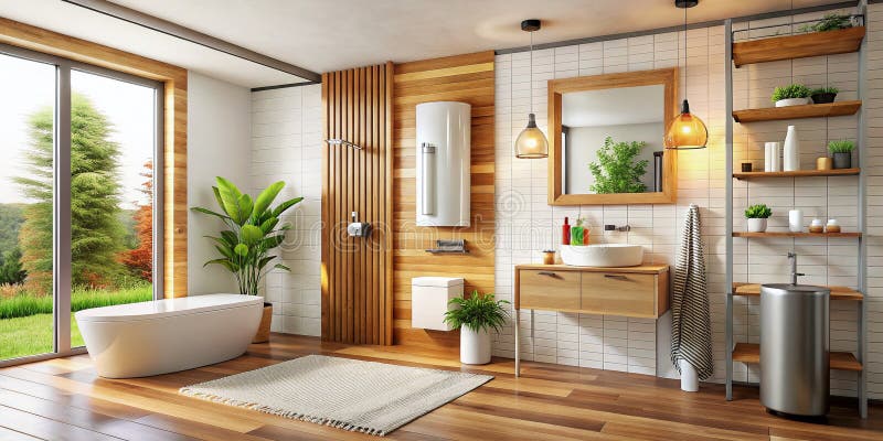 Exquisite Modern Cottage Bathroom Stock Illustrations – 16 Exquisite ...