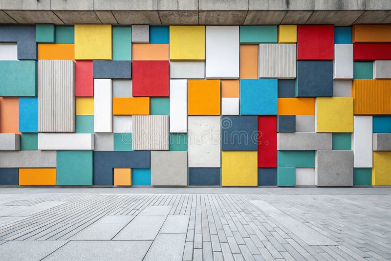 3D Rectangular Abstraction Background Wallpaper Stock Illustration ...