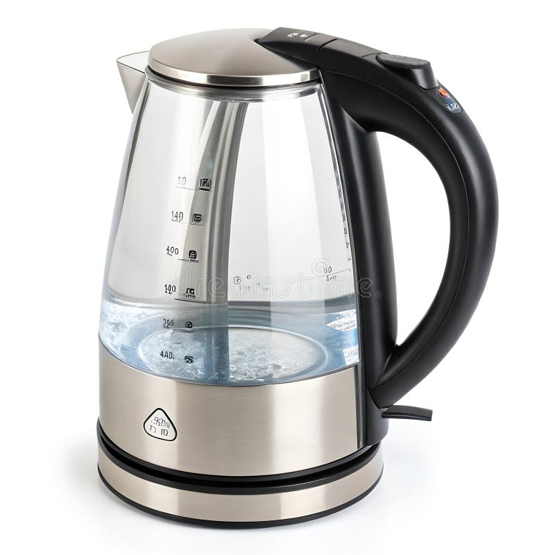 "Stylish Modern Electric Kettle Isolated on Transparent Background ...