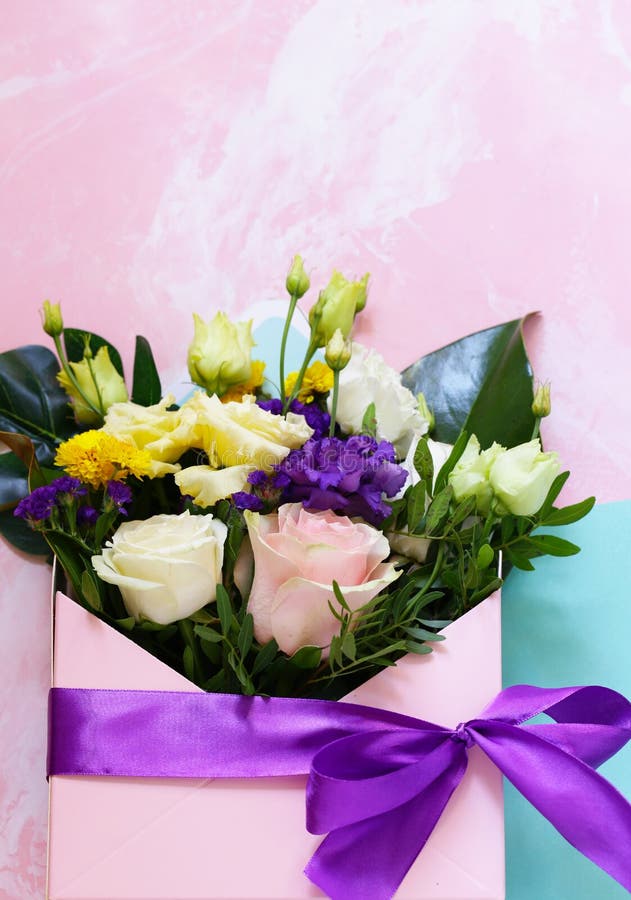 Stylish Modern Flower Bouquet Stock Image - Image of beauty, flower ...