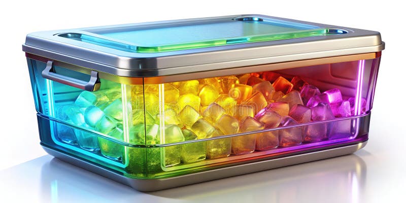 Stylish Modern Ice Container Refrigerator Colorful Functional and ...