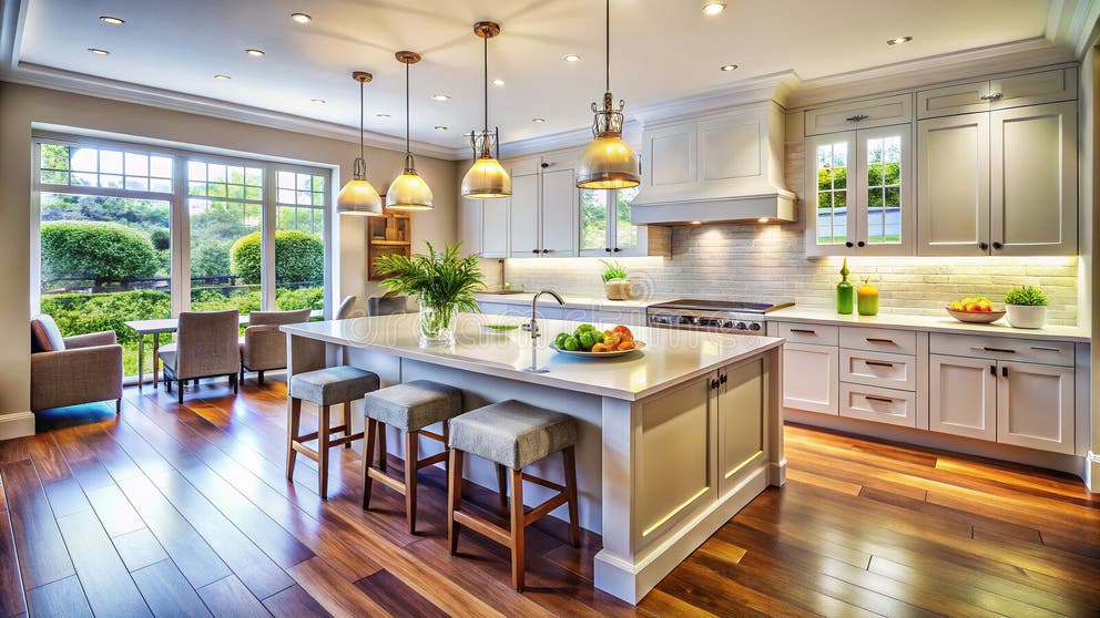 Stylish Modern Kitchen Island a Blend of Elegance Functionality and ...
