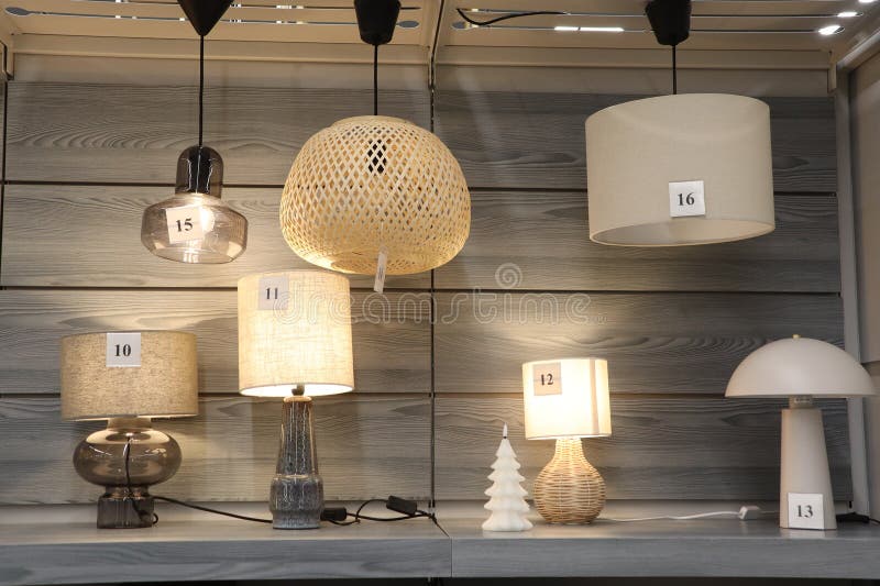 Stylish and Modern Lamps on Display in a Beautiful Contemporary ...