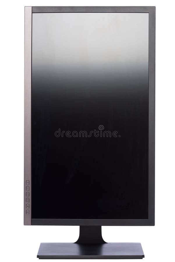 Stylish, Modern LCD Computer Display in Pivot Position, Font View Stock ...