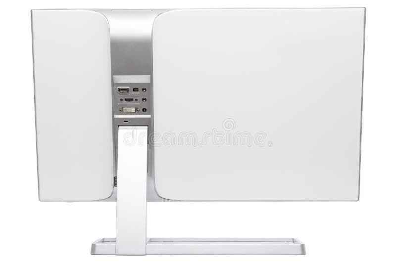 Stylish, Modern LCD Computer Display, Rear View Stock Photo - Image of ...