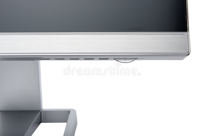 Stylish, Modern LCD Computer Display, Rear View Stock Image - Image of ... Stylish, Modern LCD Computer Display, Rear View Stock Image - Image of ...