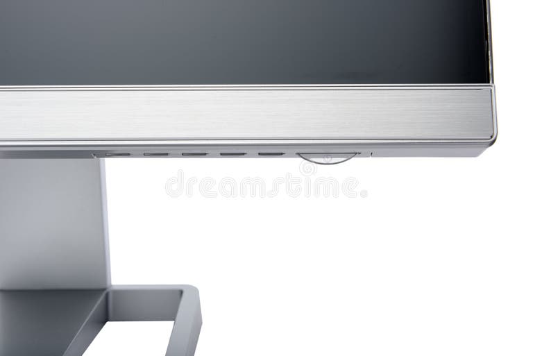 Stylish, Modern LCD Computer Display, Rear View Stock Image - Image of ...