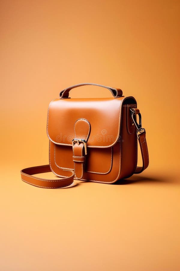 Stylish Modern Leather Bag, Studio Shooting Stock Illustration ...
