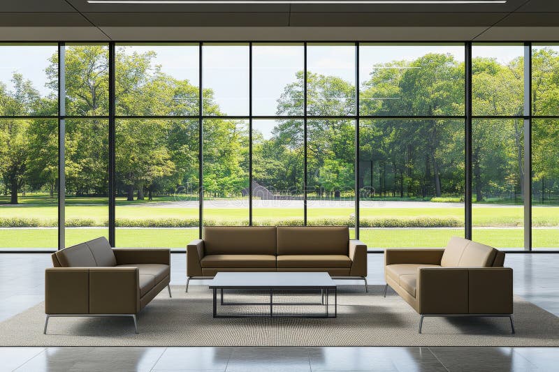 Stylish and Modern Office Interior for Working Background, Open Space ...