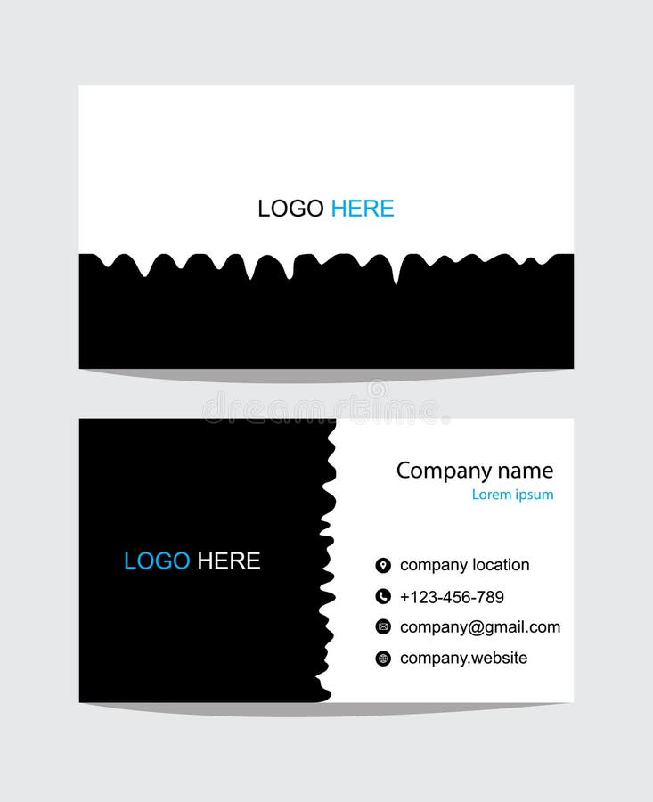 Stylish Modern Premium Visiting Card Design Stock Illustration ...