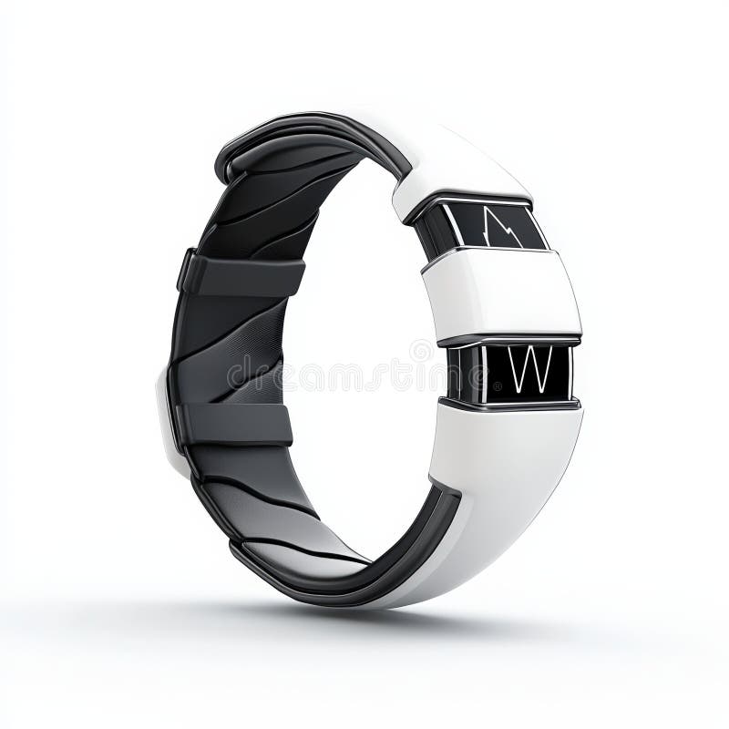 Stylish Modern Smartwatch White Isolate Background Stock Illustration ...