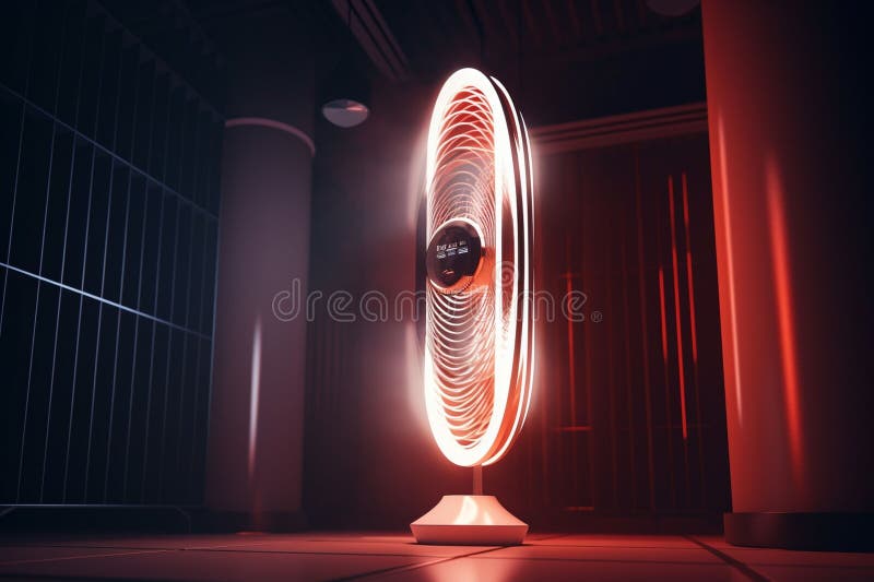 Stylish and Modern Tower Fans with Oscillation and Stock Illustration ...