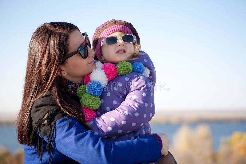 Stylish Mother and Daughter Stock Photo - Image of curiosity, amuse ...