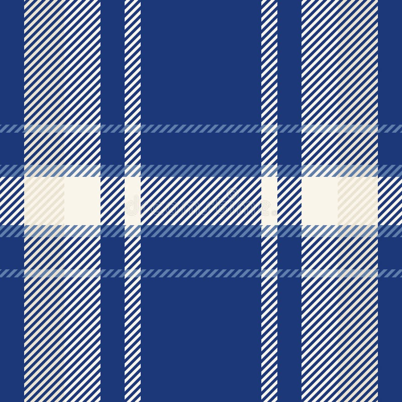 Stylish Navy Blue and Cream Diagonal Plaid Pattern. Perfect for Textile ...