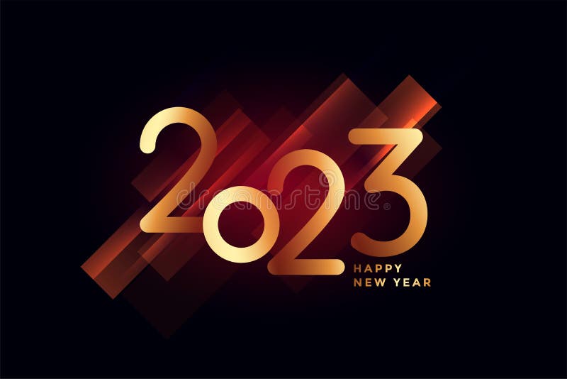 Stylish New Year 2023 Occasion Background Design Vector Stock Vector ...