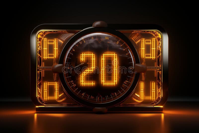 Stylish New Years Countdown Timer with Bold Stock Illustration ...