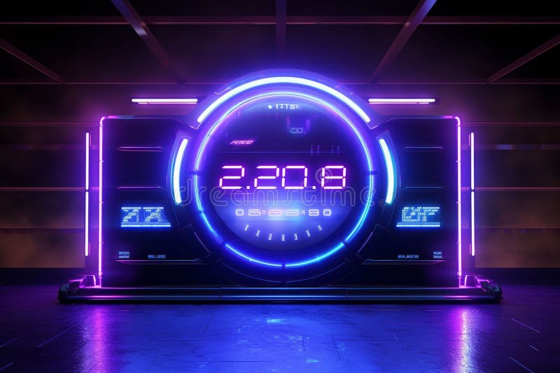 Stylish New Years Countdown Timer with a Sleek Stock Illustration ...