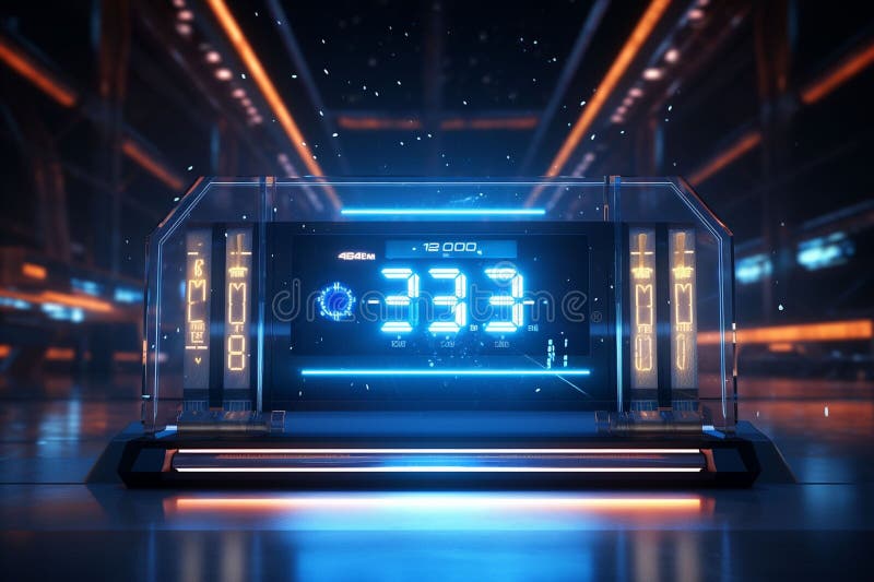 Stylish New Years Countdown Timer with a Sleek Stock Illustration ...