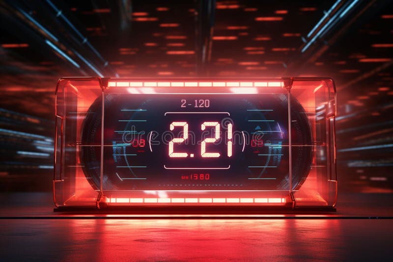 Stylish New Years Countdown Timer with a Sleek Stock Illustration ...