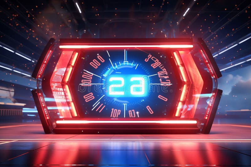 Stylish New Years Countdown Timer with a Sleek Stock Illustration ...