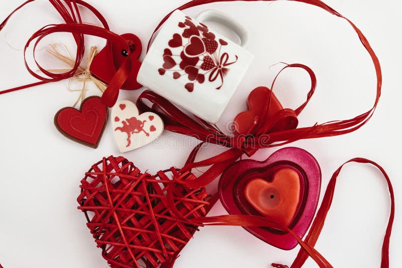 Stylish Objects of Love for Valentines Day Celebration for a Couple ...