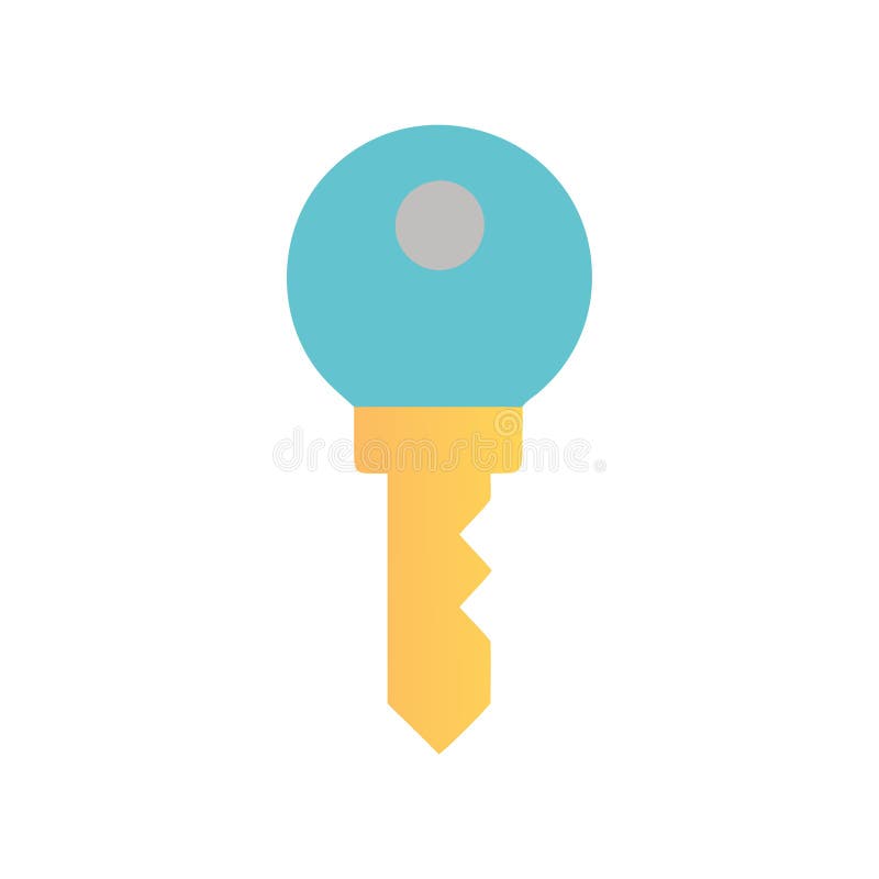 Stylish Office Key for Security Stock Vector - Illustration of security ...