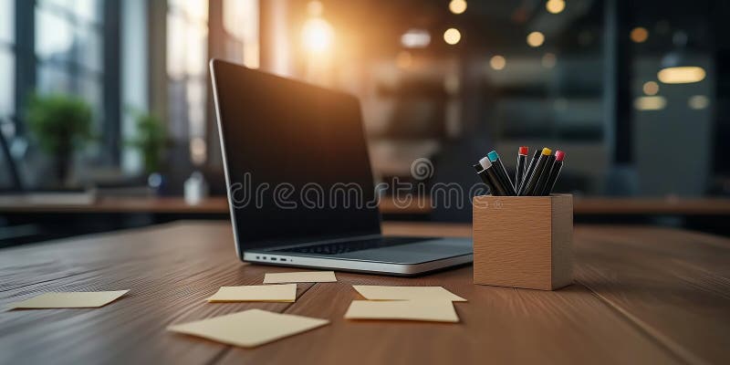 Stylish Office Setup for Dynamic Brainstorming Session Stock ...