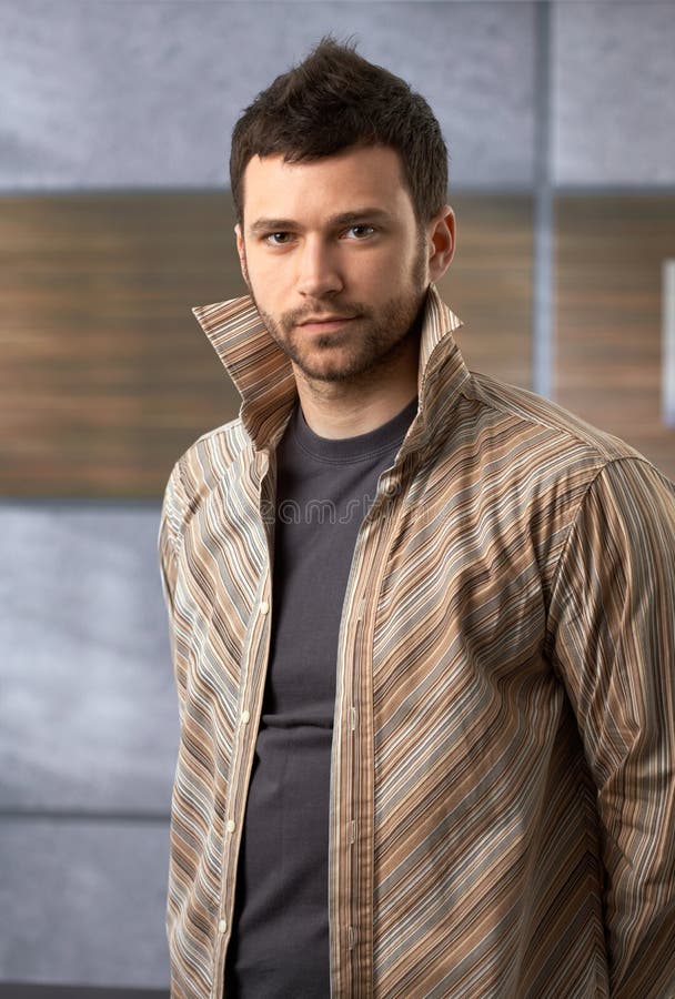 Stylish office worker stock image. Image of brown, hall - 16892097