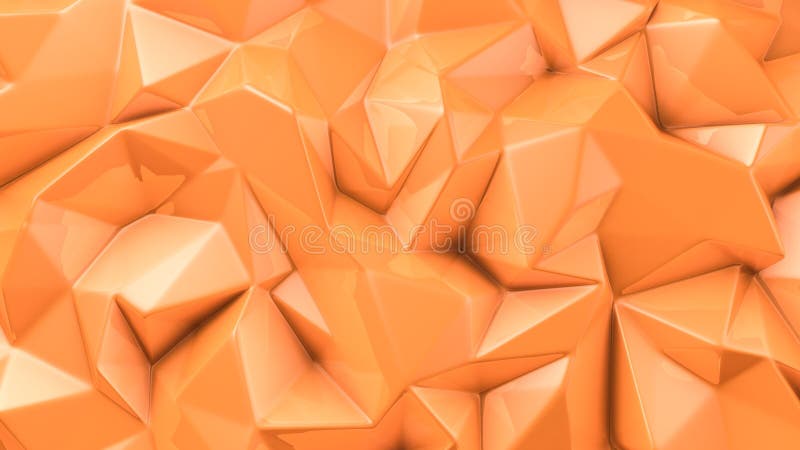 Stylish Orange Crystal Background..3d Illustration, 3d Rendering Stock ...
