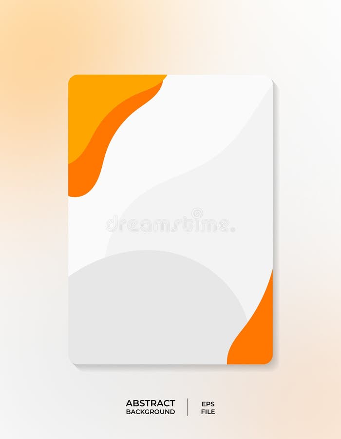 Stylish Orange and White Abstract Background Design for Modern ...