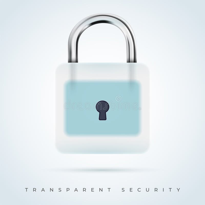 Stylish Padlock Symbolizing Security and Protection Stock Illustration ...