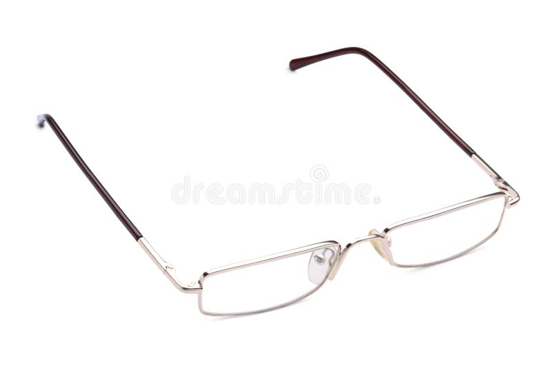 Stylish Pair Of Glasses Isolated On White Stock Image Image Of Medicine Optical 283824745