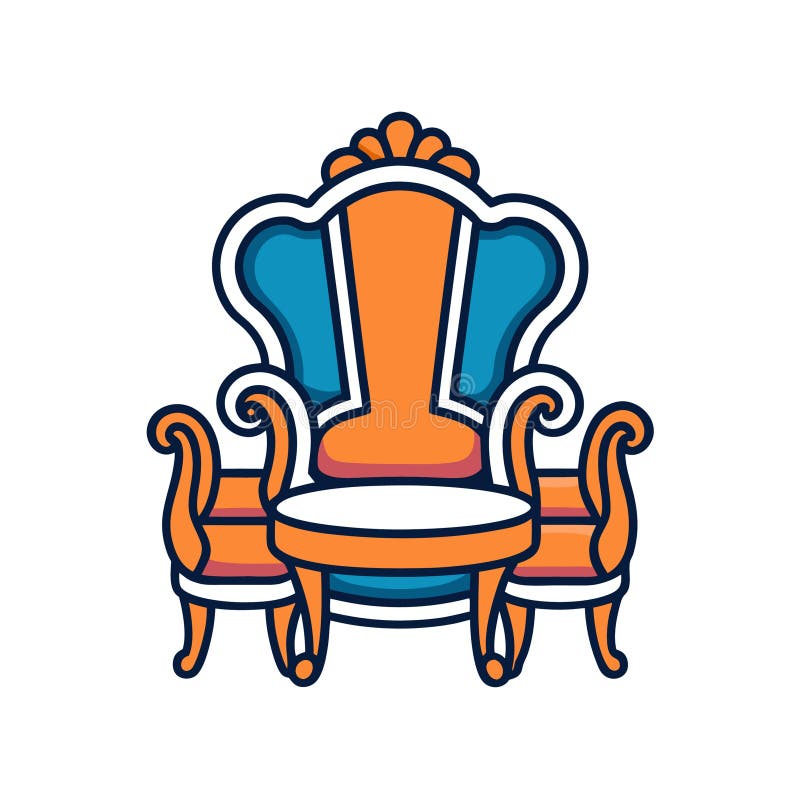 Stylish Parlor Set for Modern Decor Stock Photo - Illustration of ...