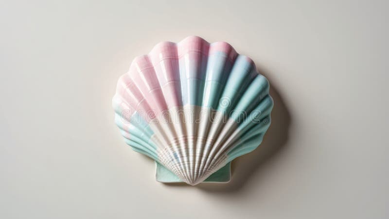 Stylish Pastel Shell on a Soft and Serene Background for Aesthetic ...