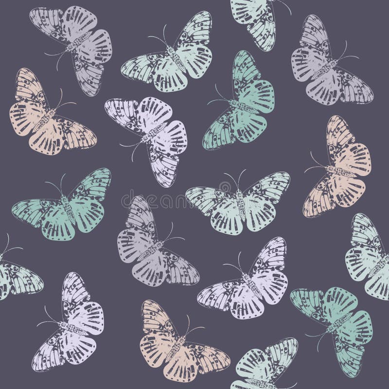 Stylish Pattern with Butterfly S Stock Vector - Illustration of pattern ...