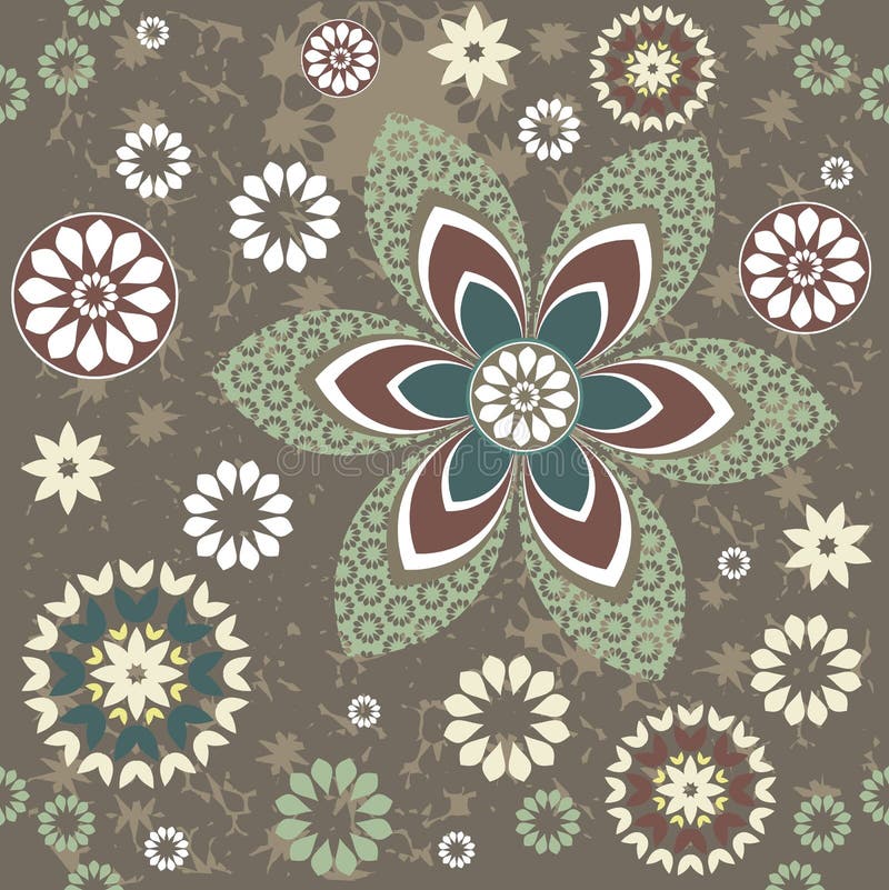 Stylish Pattern with Flowers Stock Vector - Illustration of fashion ...