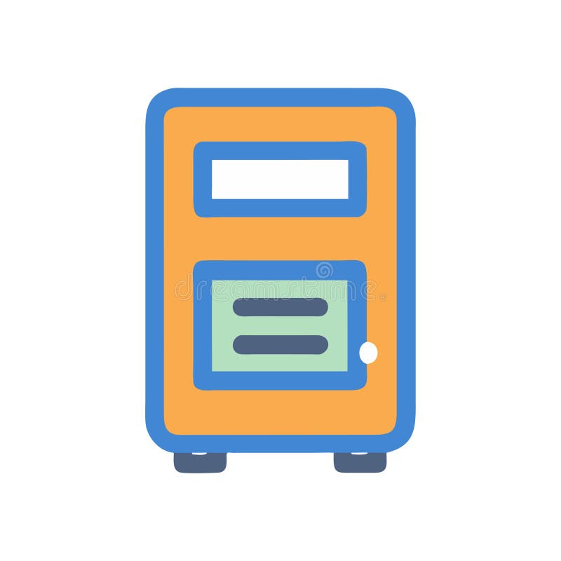 Stylish PC Case Icon stock vector. Illustration of icon - 351632022